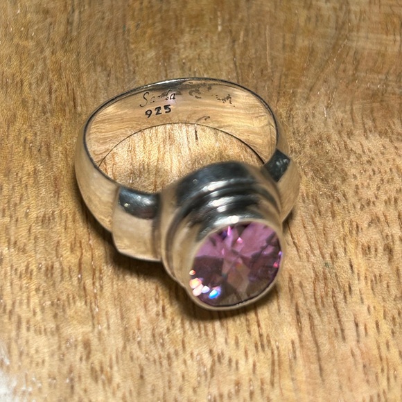 Sarda | Jewelry | Vintage Sarda Oval Purple Amethyst 925 Sterling ...